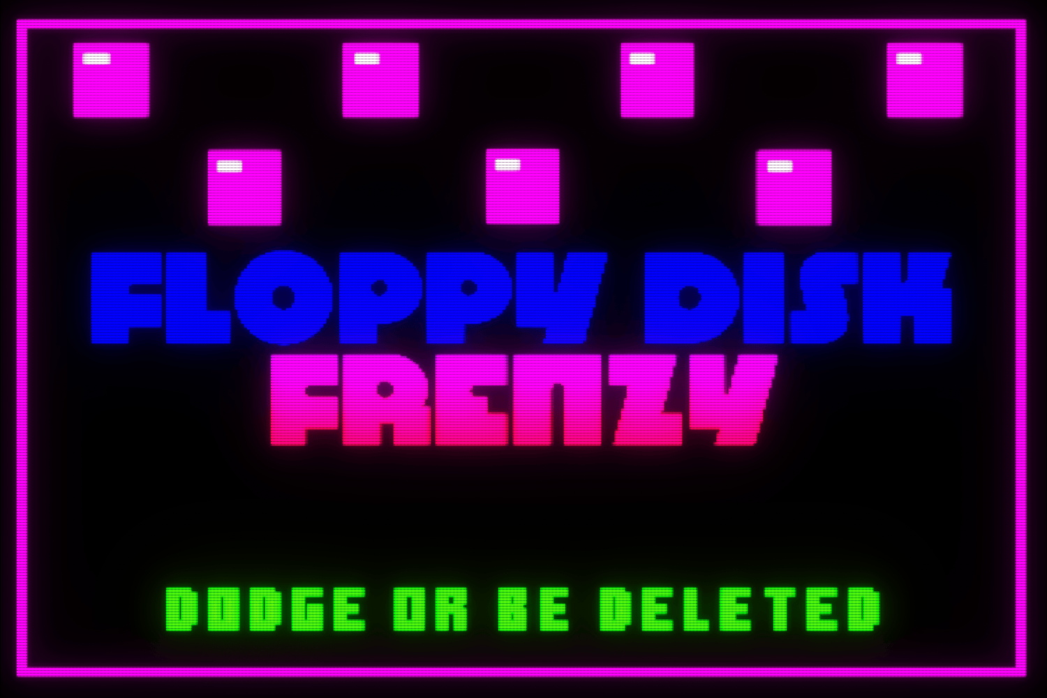 Floppy Disk Frenzy: 80s-Inspired Browser Game – Rerun the 80s