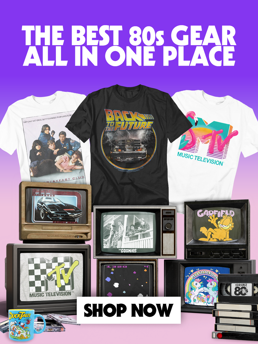 Rerun the 80s | 80s Store With Officially Licensed Nostalgic Gifts