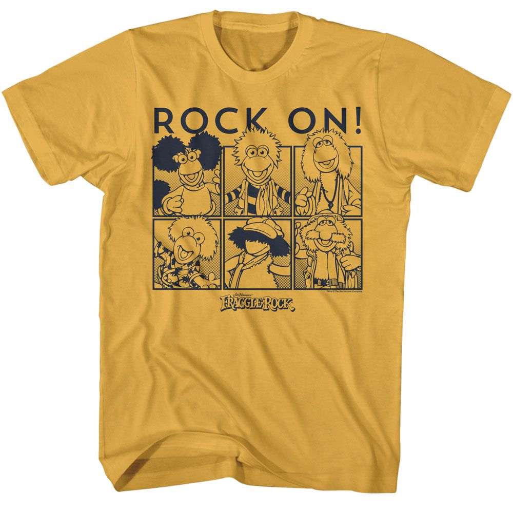 Fraggle Rock Rock On Grid Characters T-Shirt – Rerun the 80s